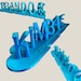 Flip Text Names-custom 3D Personalized Name name Gift Sign Desk Name ...