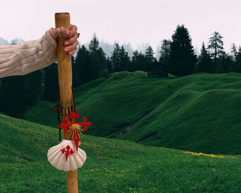Camino De Santiago Shell With St James Cross . Pilgimage - Etsy