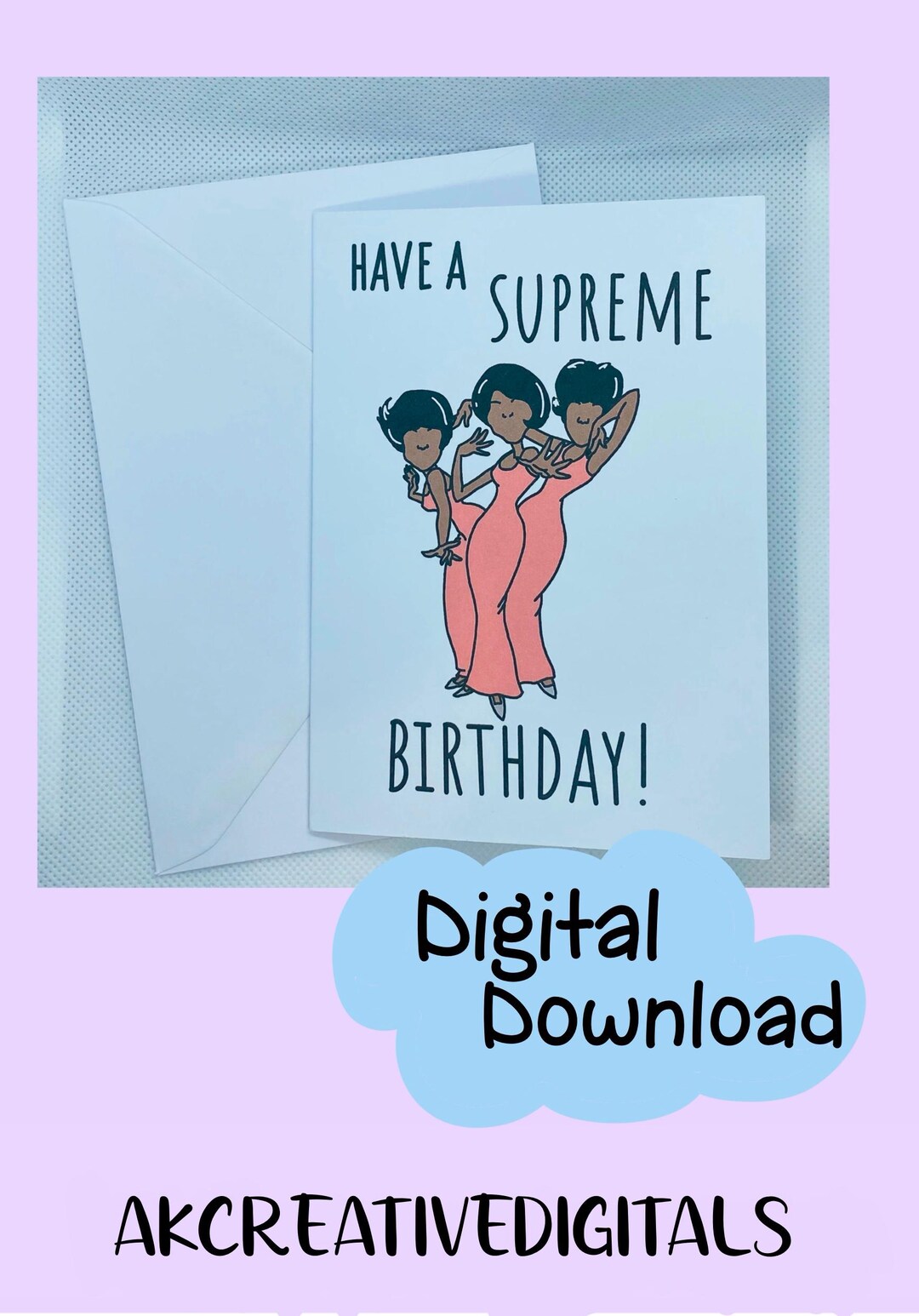 The Supremes Birthday Card: Funny Motown Pun (digital Download) - Etsy