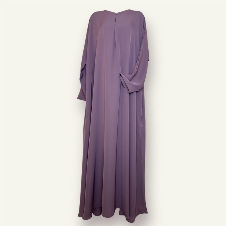 Nida Fabric Abaya: Saudi Style Front Zipper, Modest Sunnah Ramadan - Etsy