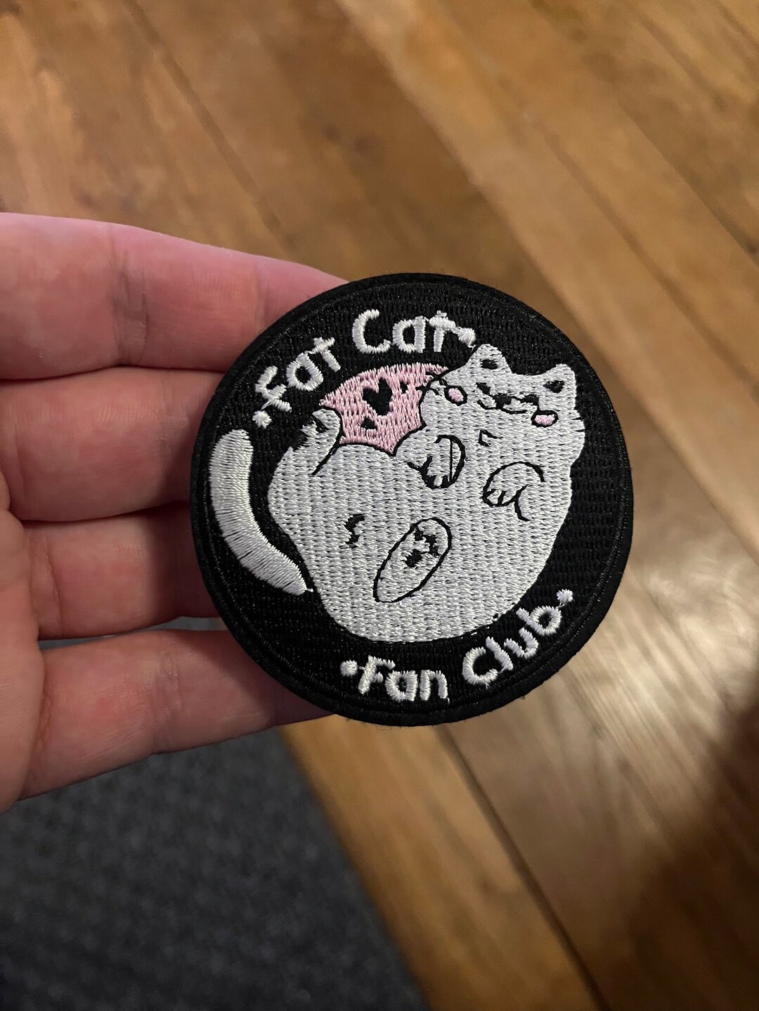 Patch / Crest Cat Cute Kawaii Fat Lazy Club Fan Art - Etsy