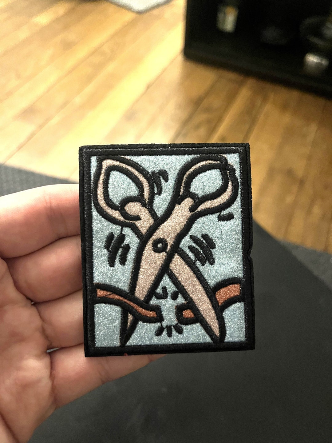 Patch / Crest Keith Haring Art Pop Scissors Cut Embroidered - Etsy