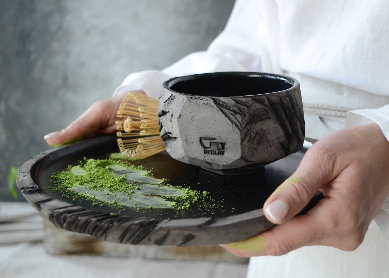 Chawan, Matcha Bowl, Japanese Tea Ceremony Tableware, Wabi Sabi Ceramic ...