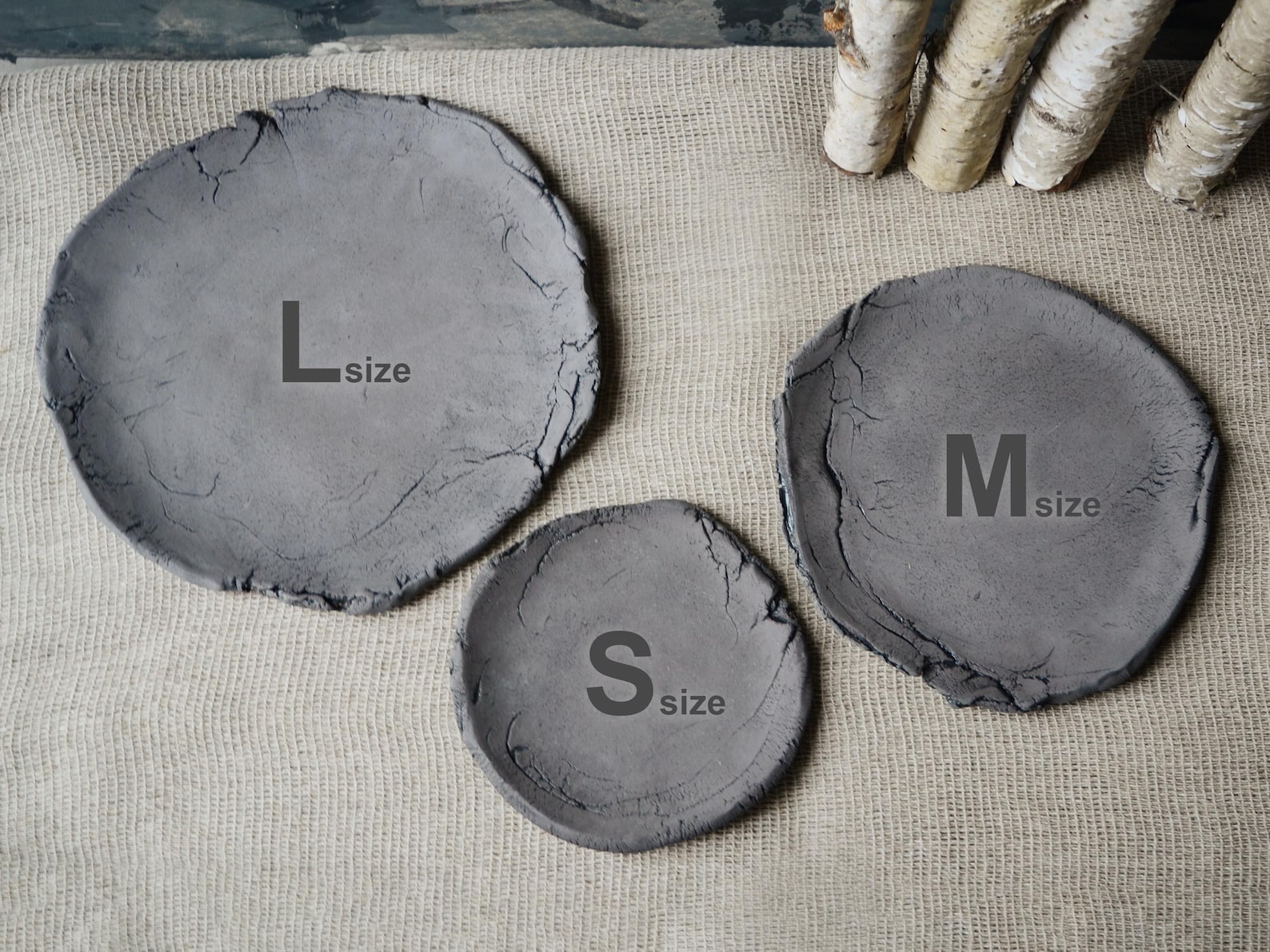 Wabi Sabi Rustic Plates From Ceramic, Japanese Minimalist Trinket Dish ...