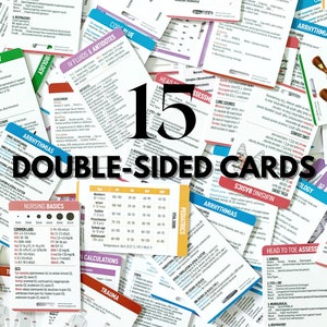 Nursing Reference Card Bundle - Perfect Gift for Nursing Students and ...