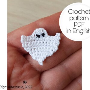 Ghost Crochet Pattern: Irish Lace Motif, Easy Tutorial (PDF) - Etsy