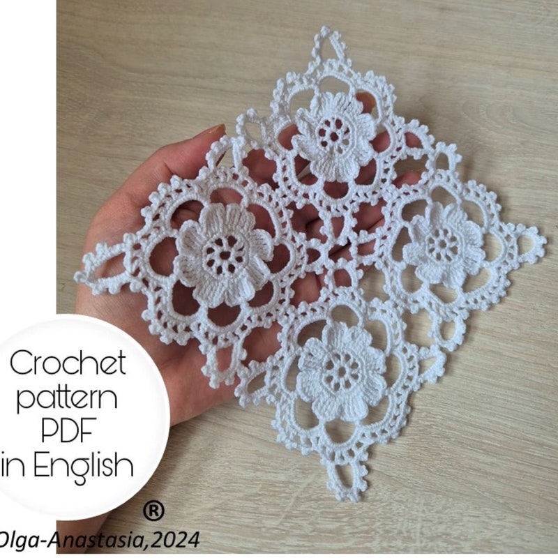 Square Crochet Doily - Etsy