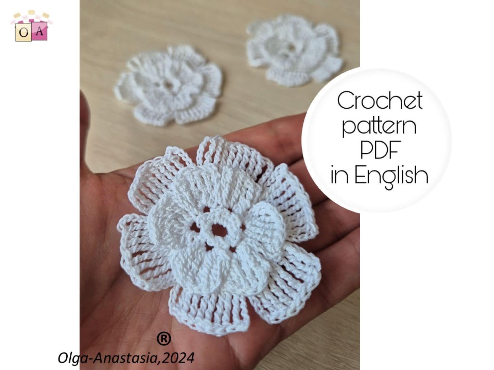 Irish Crochet Rose Pattern: Victorian Lace Motif (PDF Pattern) - Etsy