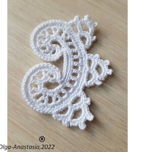 Bundle of 3 Antique Scrolls Motif Pattern for Irish Lace -crochet ...