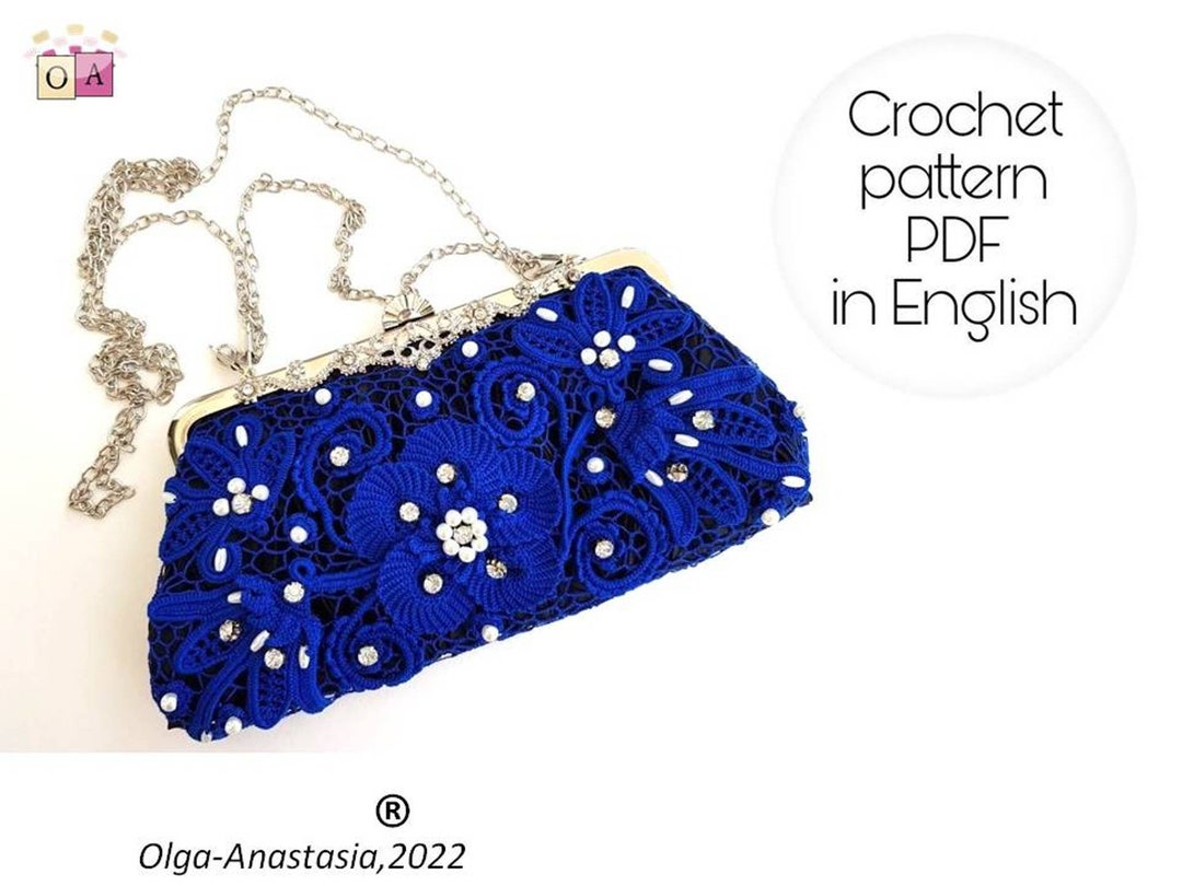 Irish Lace Crochet Bag Pattern: Vintage Wedding Purse (PDF Pattern) - Etsy