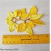 Yellow Crochet Leaf Branch Pattern: Irish Lace Applique (PDF Pattern ...