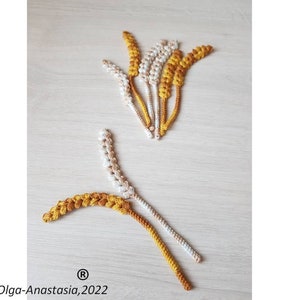 Crochet Wheat Pattern: Irish Lace Leaf Applique (PDF Pattern) - Etsy