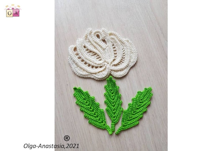 Roses and Leaves Crochet Pattern: Irish Lace Motif (PDF Pattern) - Etsy