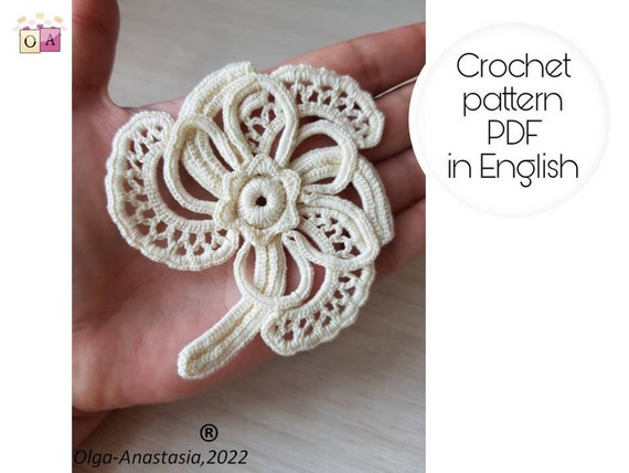 Antique Openwork 3D Crochet Pattern Irish Lace Crochet - Etsy