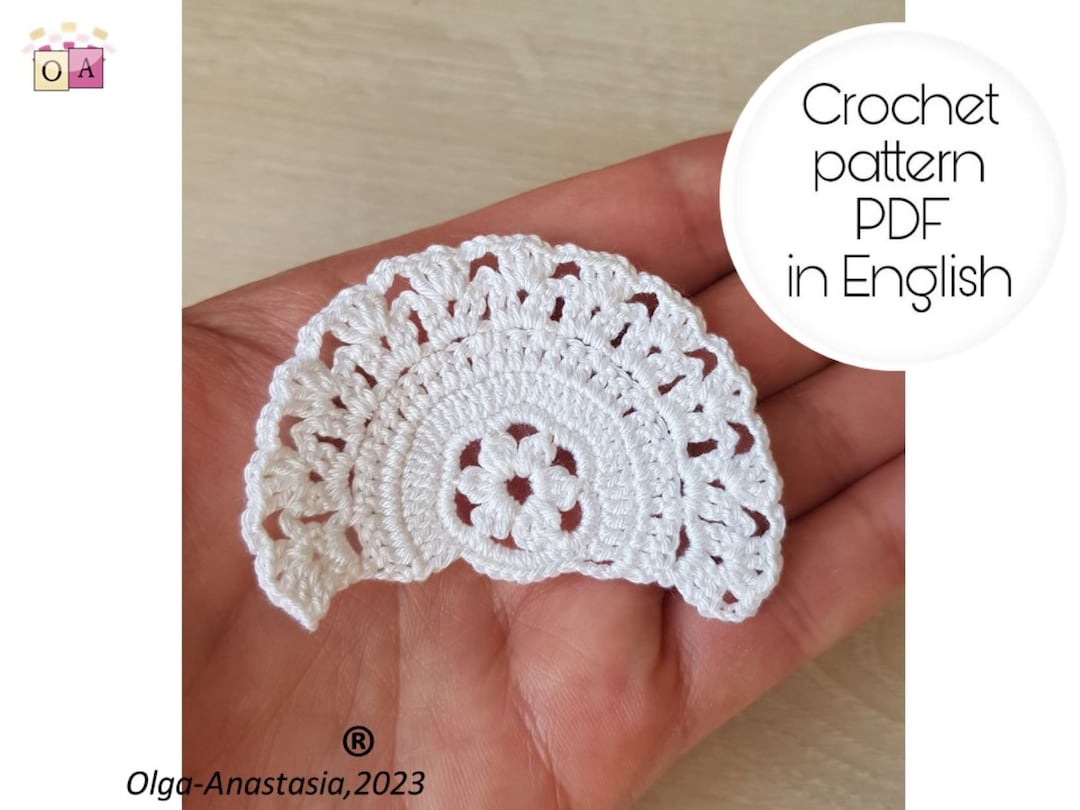 Crochet Flower Border Pattern: Irish Lace Motif Tutorial (PDF Pattern ...