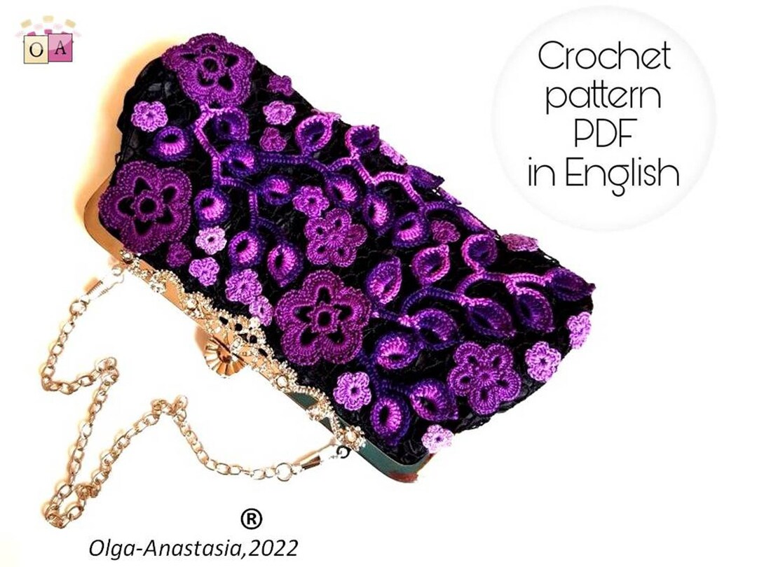 Crochet Bag Pattern: Irish Lace Wedding Purse (PDF Pattern) - Etsy