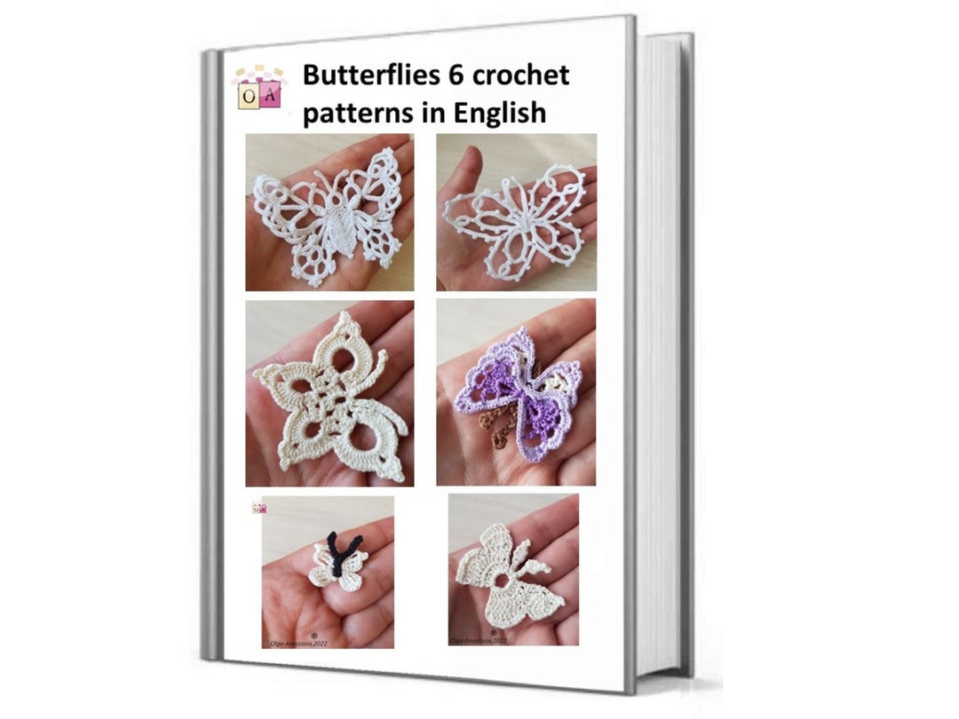 Crochet Moth & Butterfly Applique Pattern Bundle (PDF) - Etsy