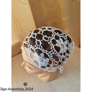 Irish Crochet Lace Bandana Pattern – Head Wrap, Mantilla (PDF Pattern ...