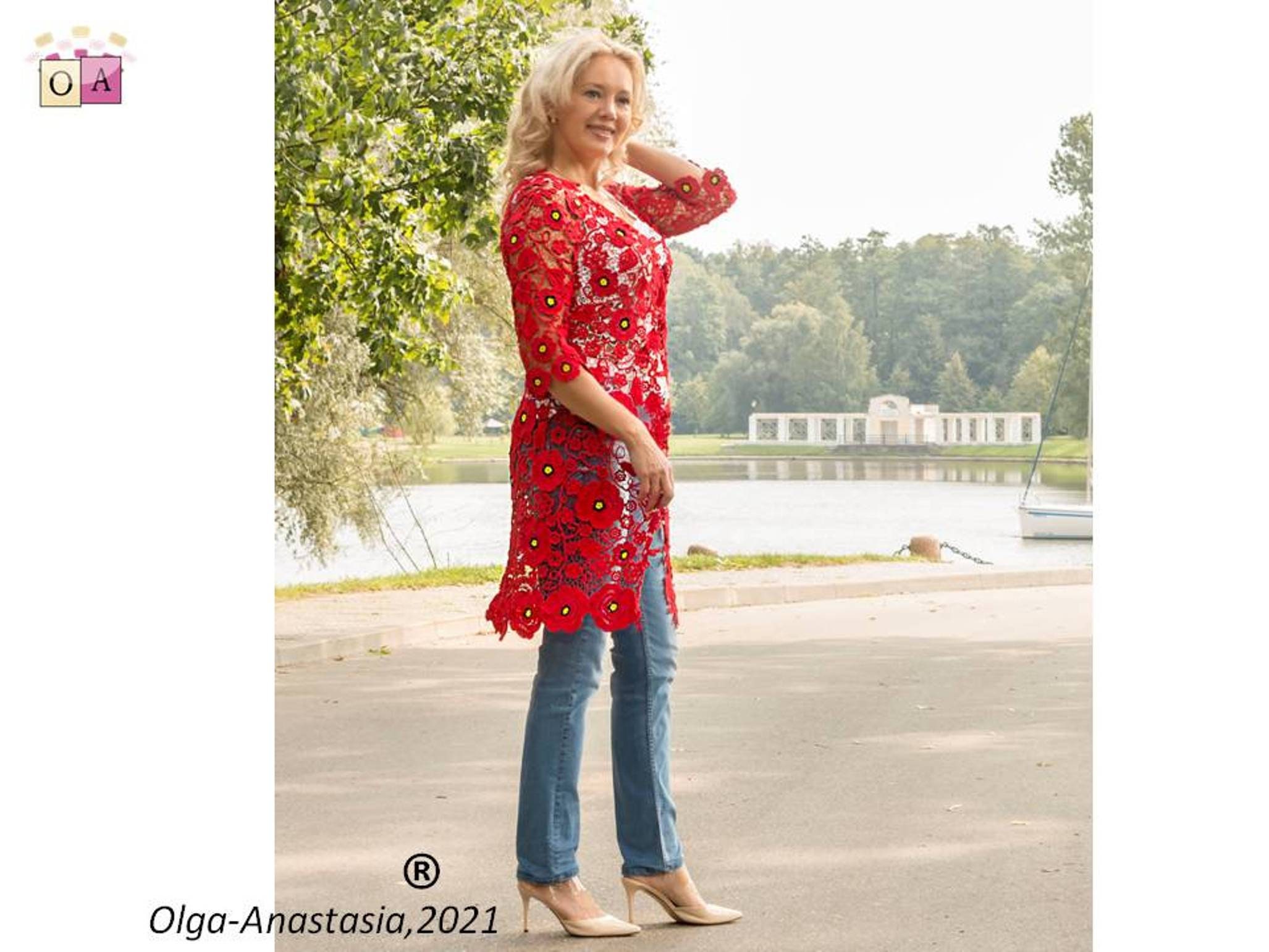 Irish Lace Cardigan Pattern Crochet Cardigan Red Wedding - Etsy