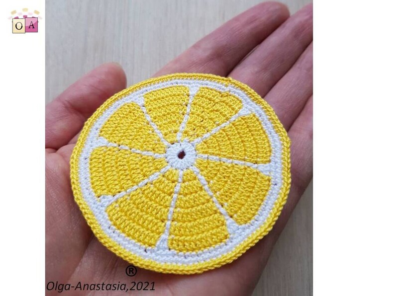 Crochet Lemon Slice Pattern: Irish Lace Motif (PDF Pattern) - Etsy