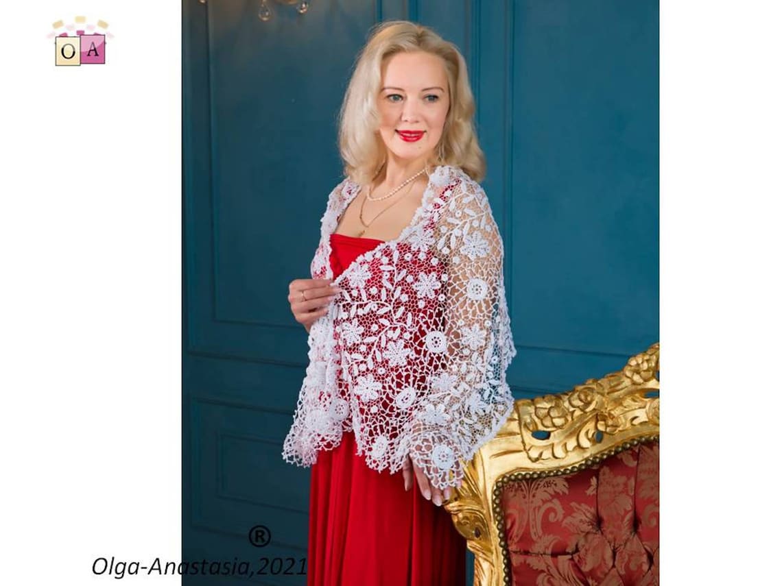 Irish Lace. Shawl Crochet Pattern Irish Crochet Lace | Etsy