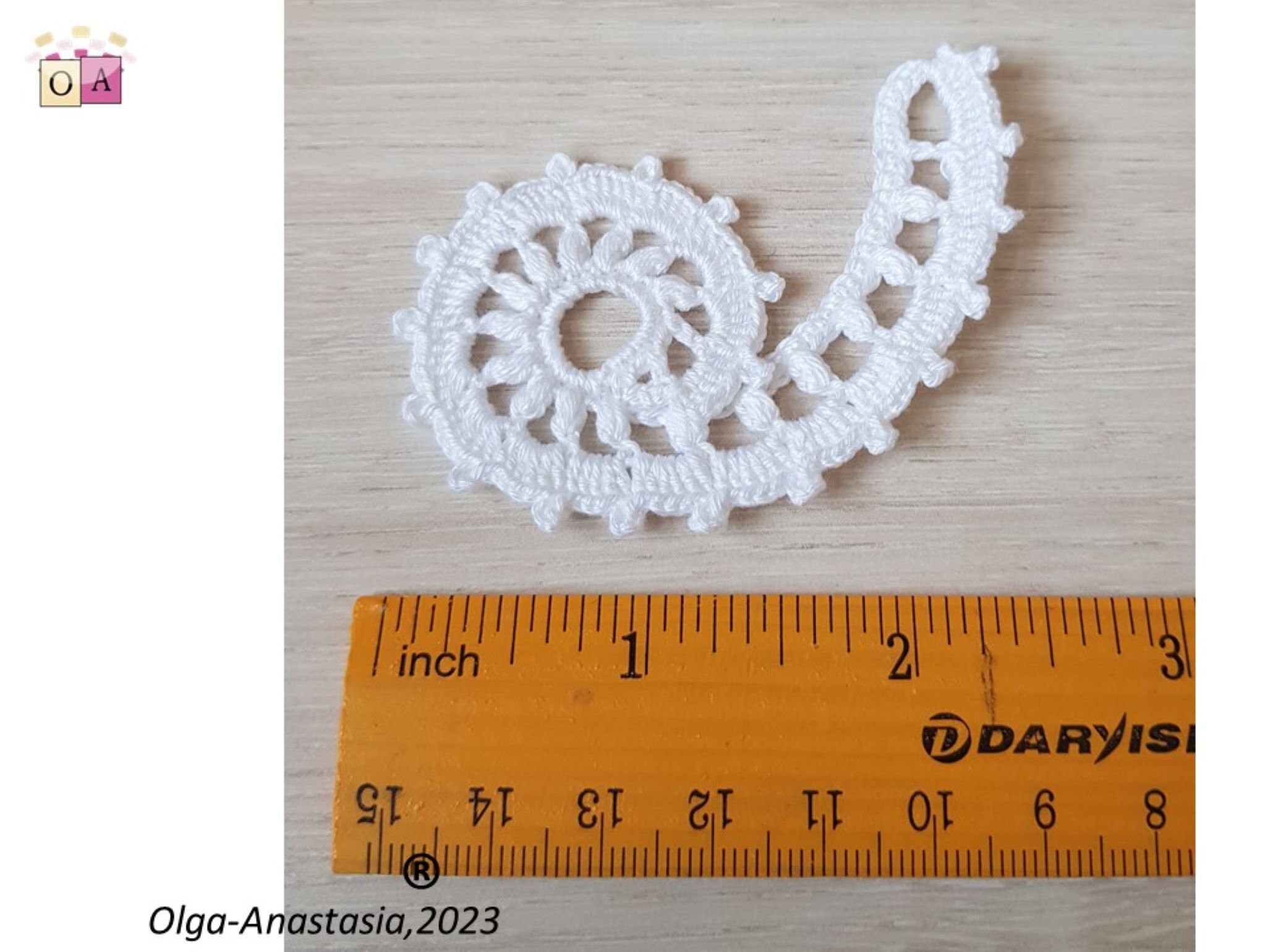 Set of 2 Antique Scrolls Motif Pattern for Irish Lace crochet - Etsy