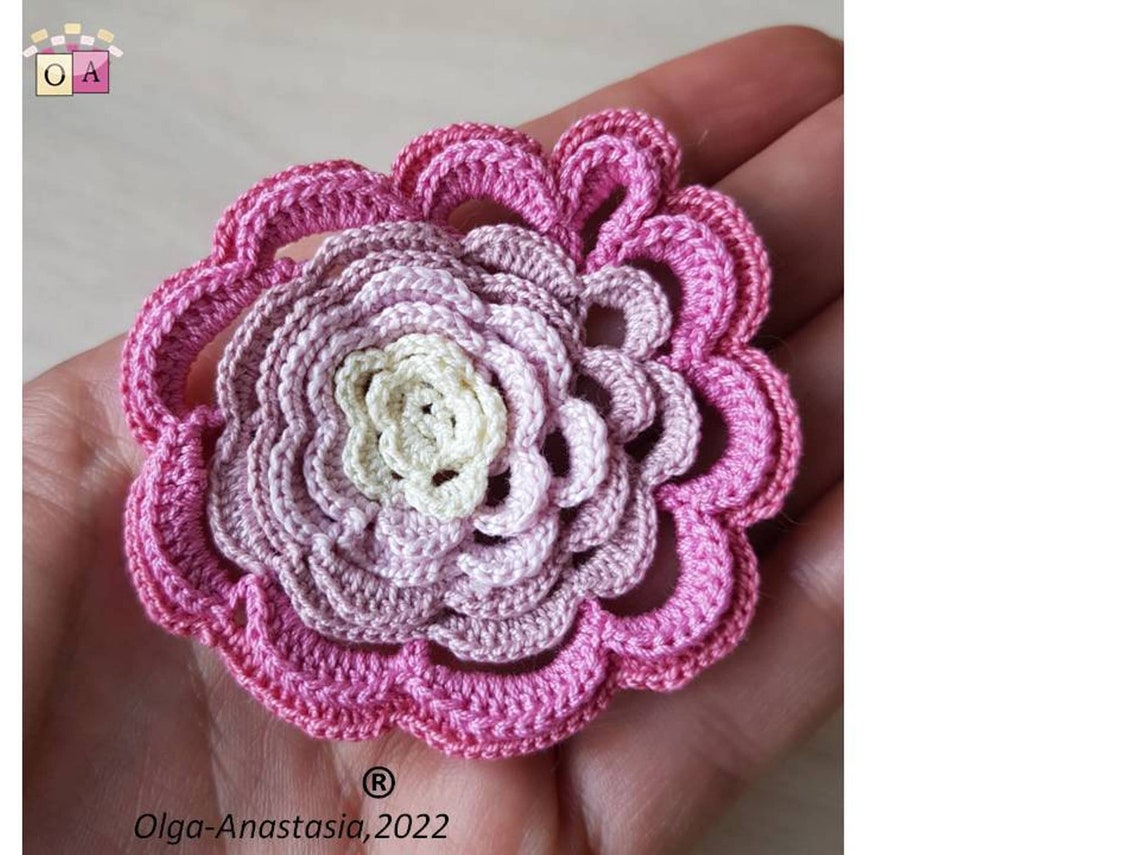 Vintage Irish Rose Crochet Pattern Irish Lace Motif Pattern - Etsy