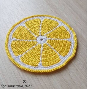Lemon Slices -crochet Pattern- Irish Lace -motif 3D Crochet Pattern ...