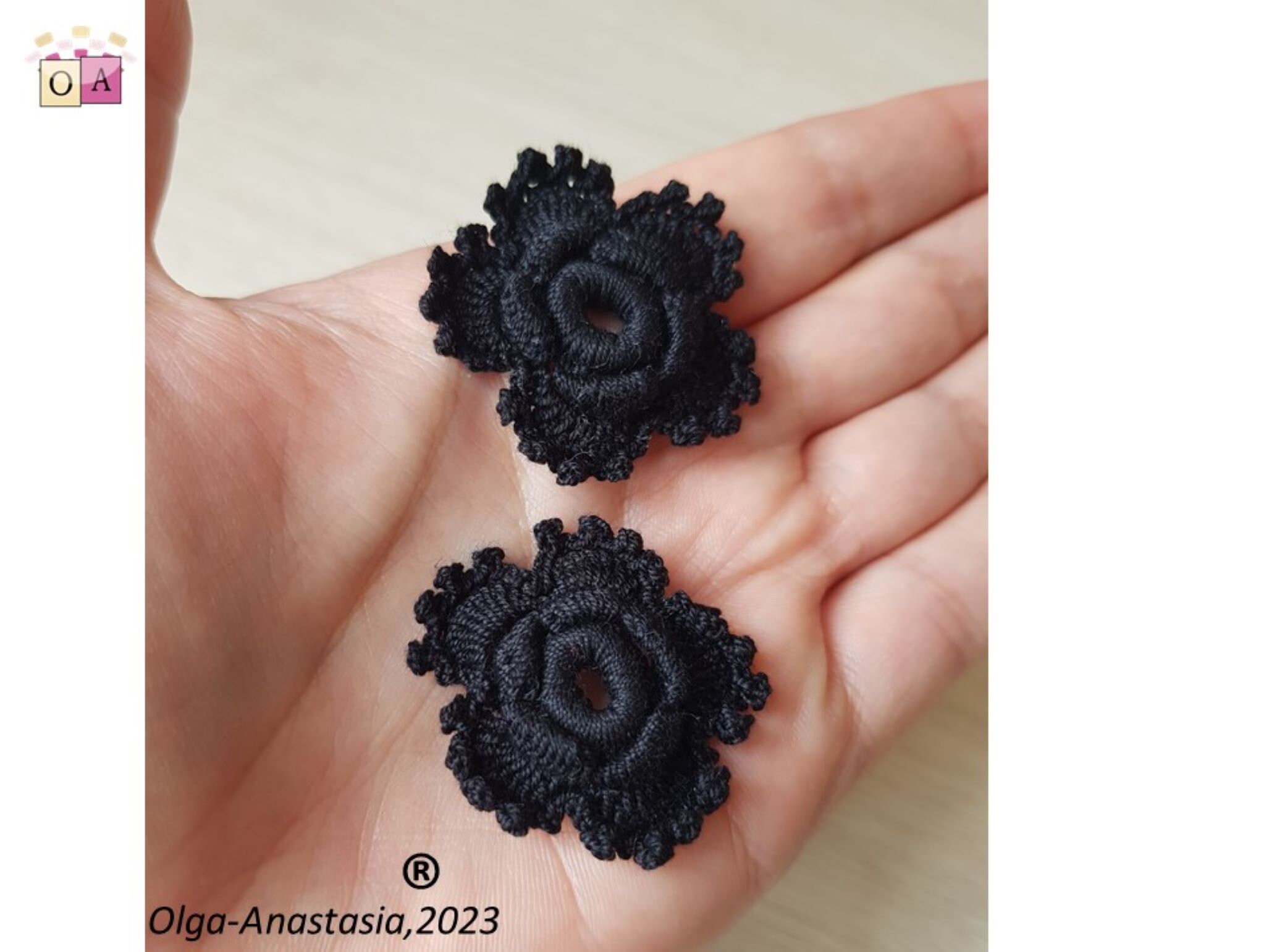 Clones Irish Lace Crochet Pattern: Antique Black Motif (PDF Pattern) - Etsy