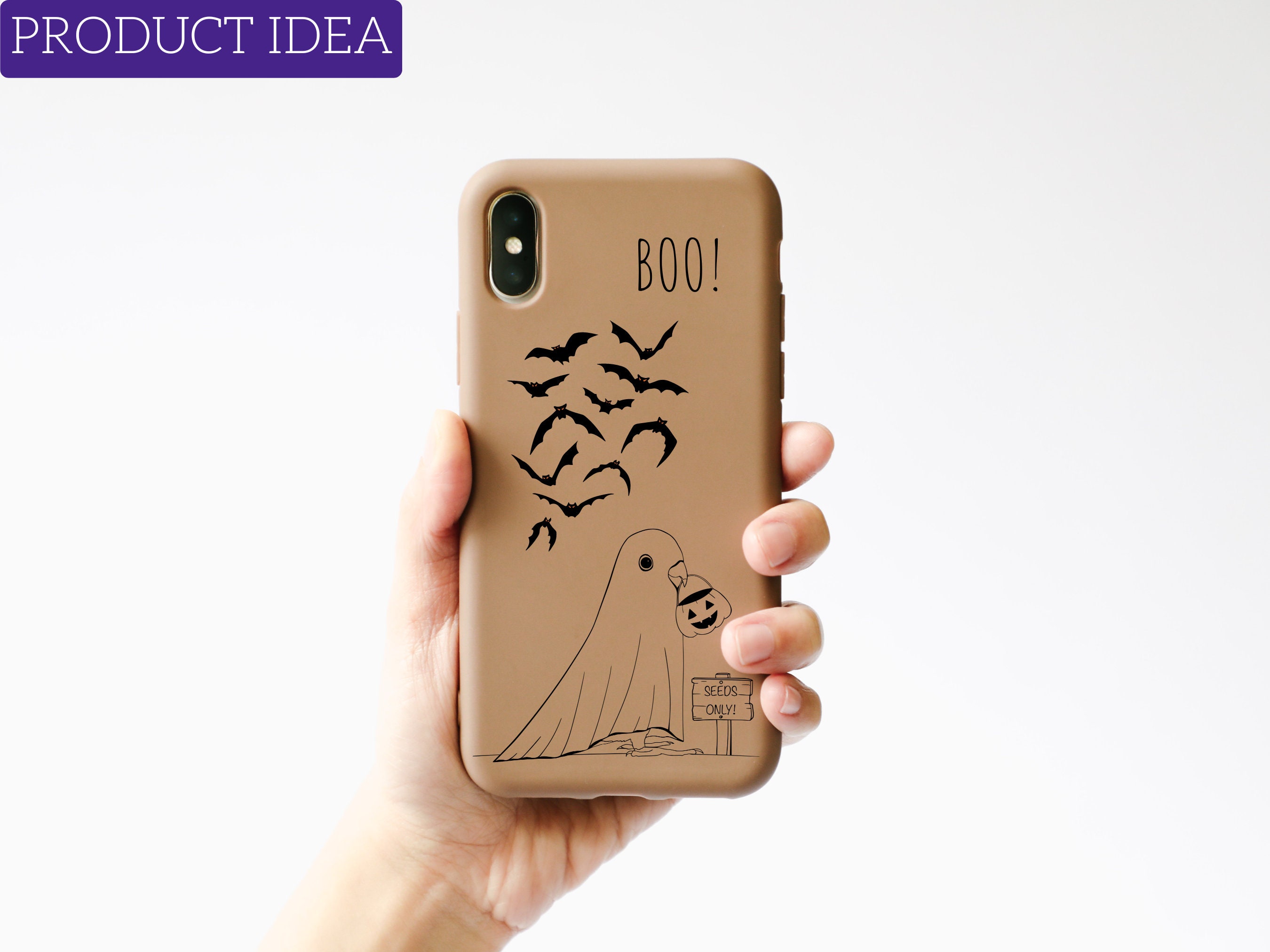 Ghost Cockatiel Cute Happy Halloween Trick or Treat Parrot Bird ...