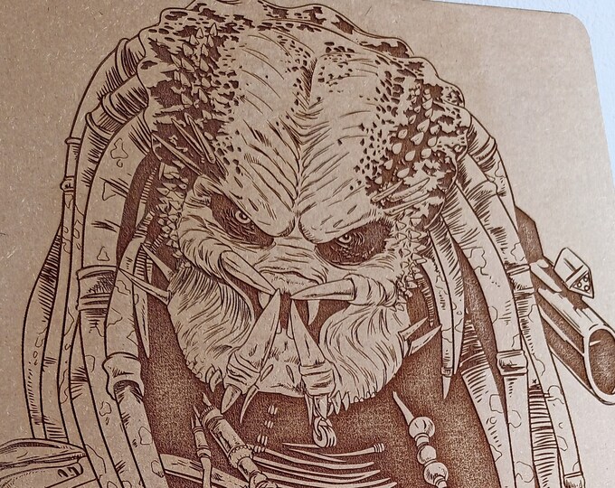 Laser Engraved Predator Wall Art - Etsy