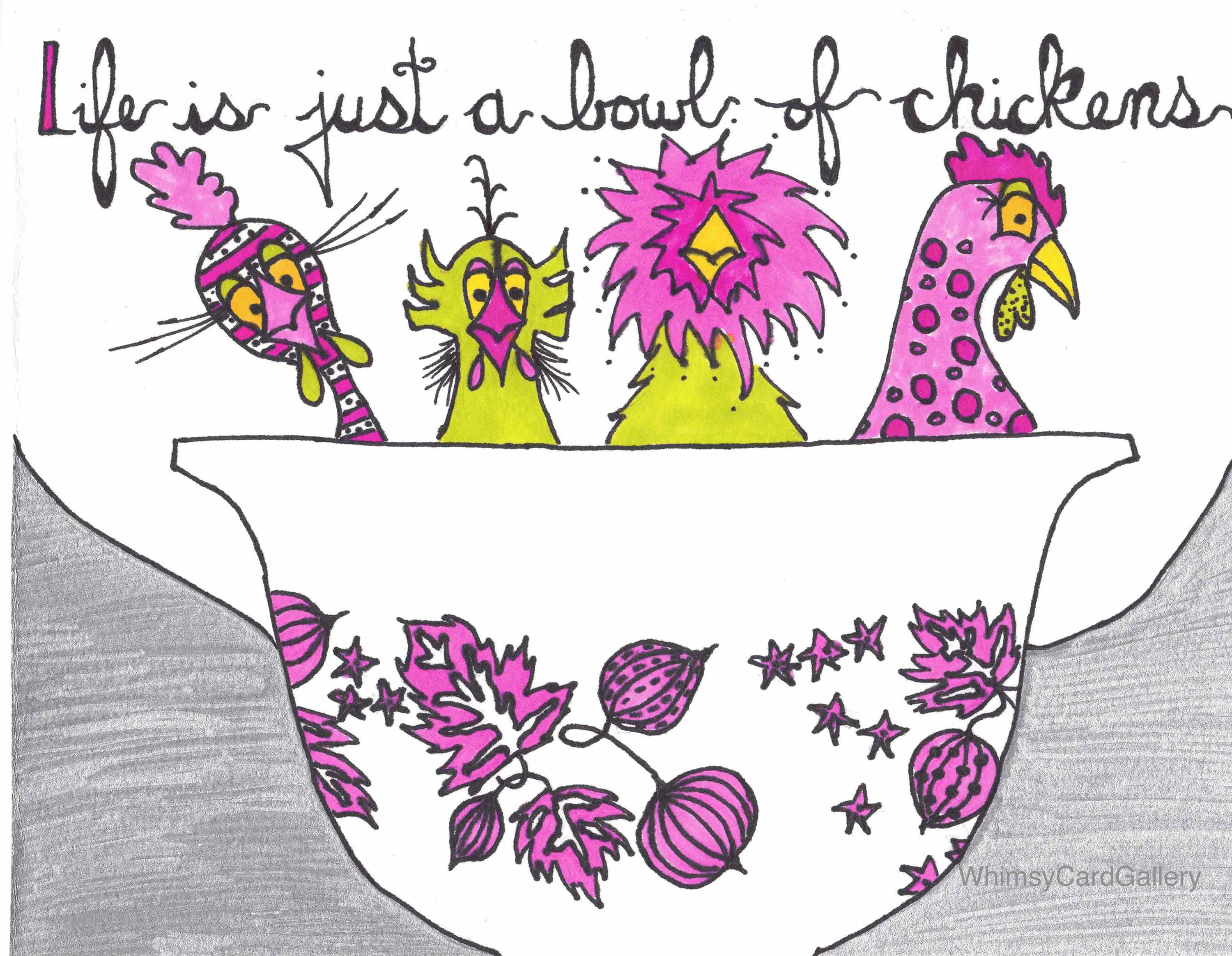 Pyrex Inspired, Life is Just a Bowl of Chickens, Gooseberry Pyrex ...