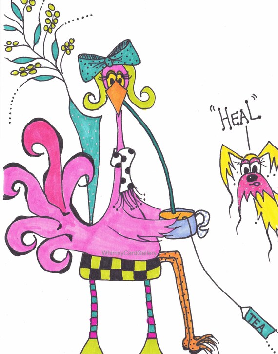 Get Well HEAL Get Well Soon Card Funny Card Recovery Card - Etsy