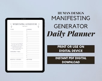 Digital Daily Planner for Human Design Projector Energy Types - Etsy