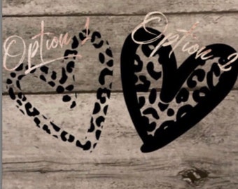 Leopard Print Car Decal - Etsy