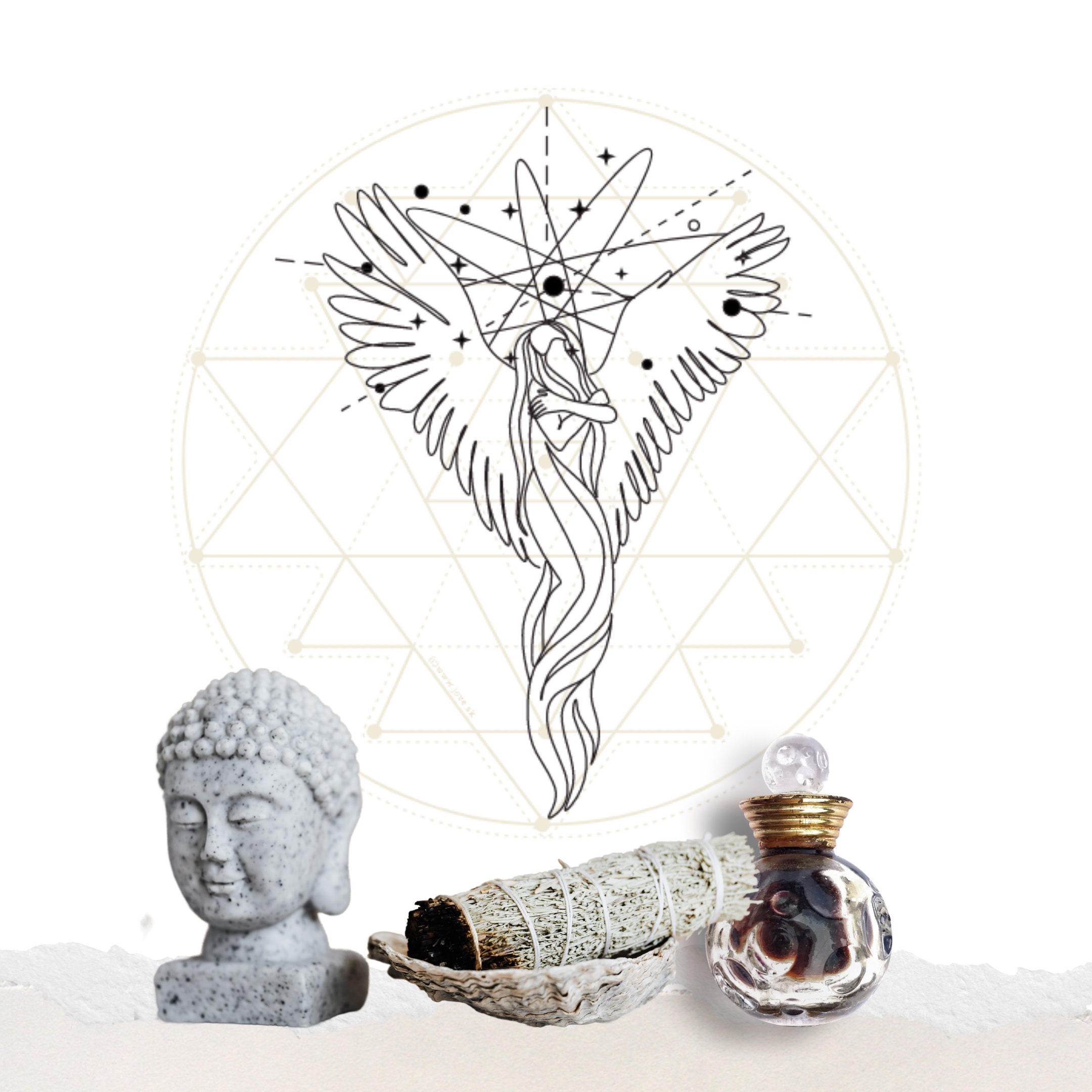 GODDESS CRYSTAL GRID, Printable Templates, 35 Pcs, Crystal Healing ...