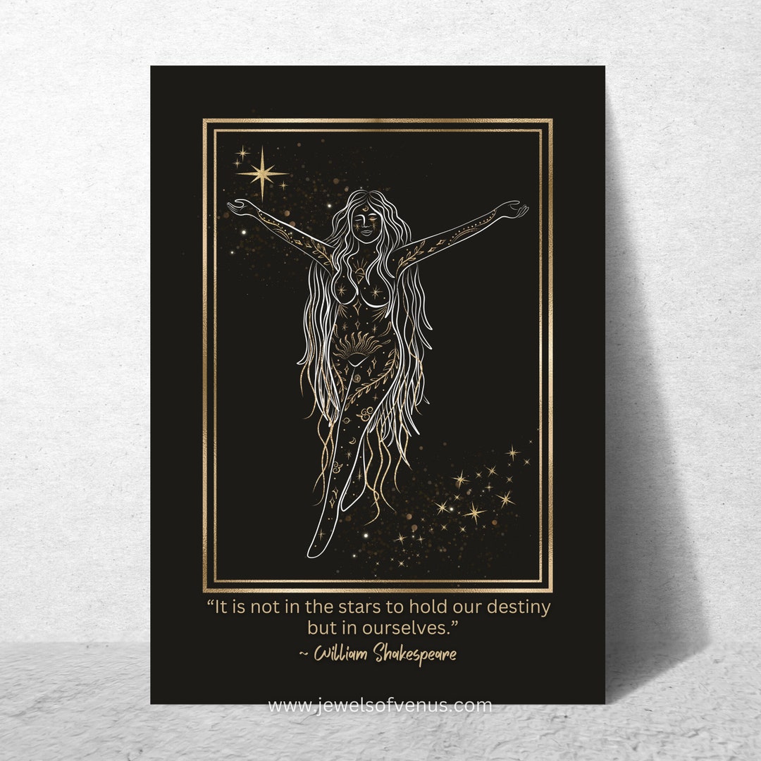CELESTIAL GODDESS ART, Minimalist Wall Art, Bohemian Art, Divine ...
