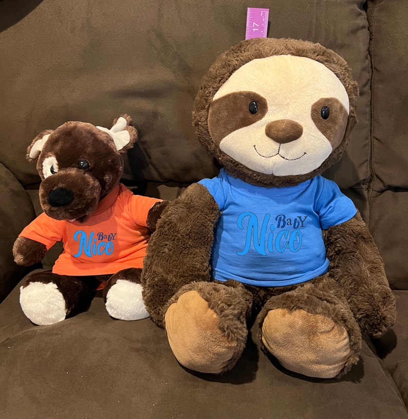 Personalized Matching Stuffed Animal Shirts - Etsy