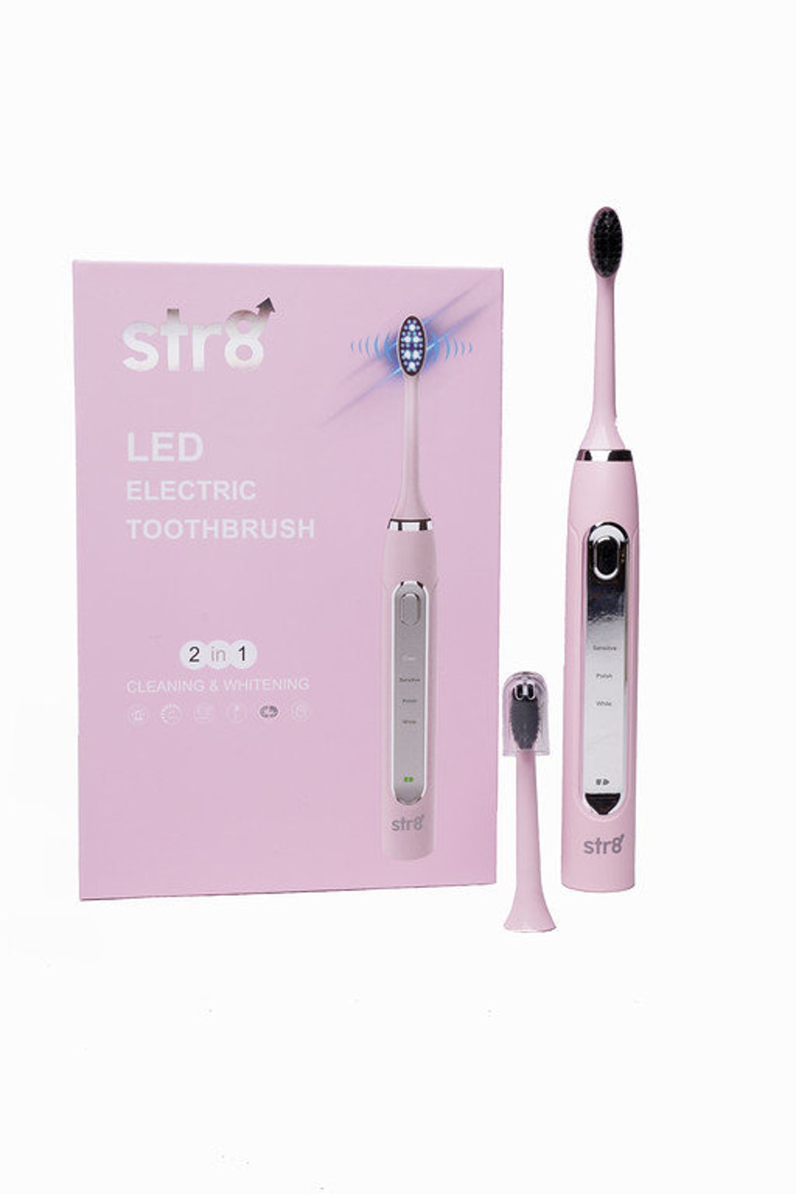 STR8 LED Electric Toothbrush Pink Electric Toothbrush - Etsy