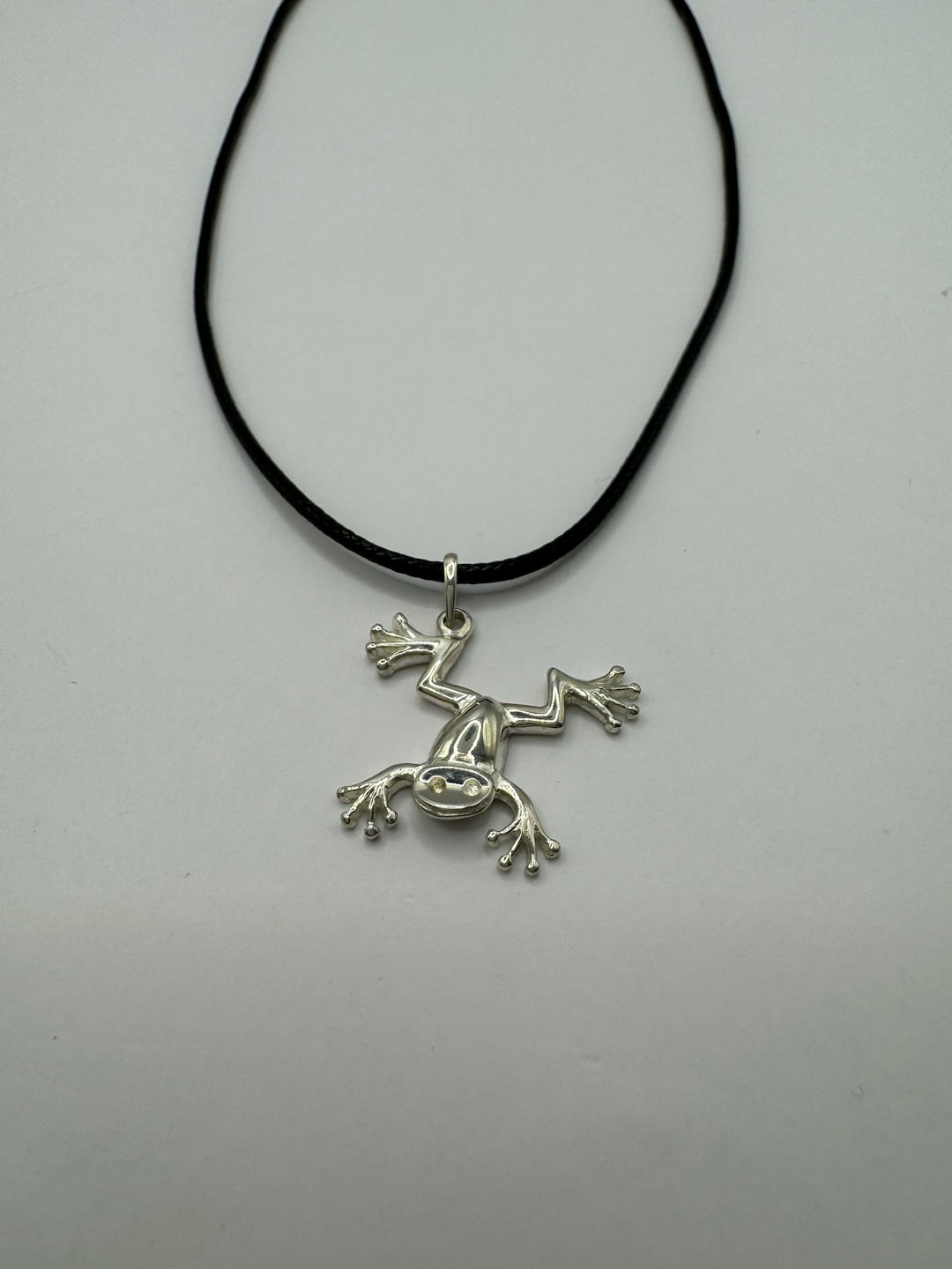 Sterling Silver Tree Frog Necklace: 3D Pendant, Handmade USA - Etsy