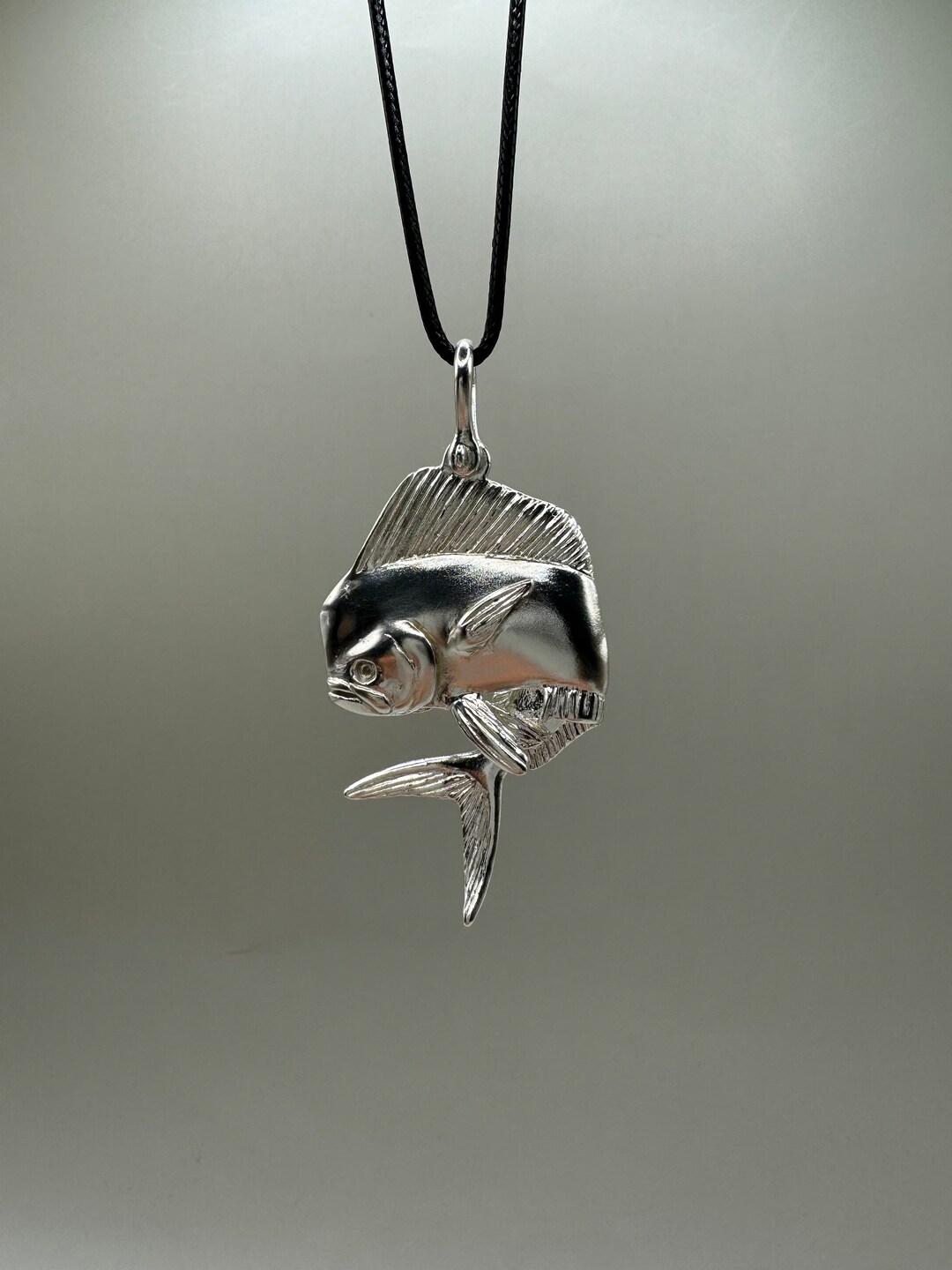 Sterling Silver Mahi Mahi Necklace: Marine Life Jewelry, Made in USA - Etsy