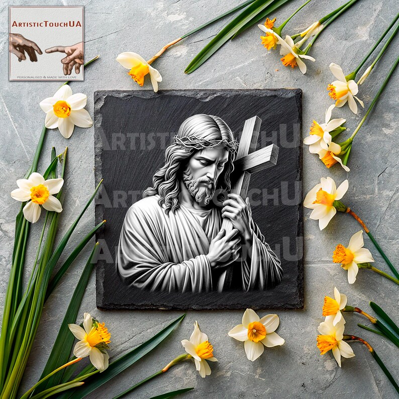 Laser Engrave PNG Jesus Face Laser Ready PNG for Engraving PNG Burn ...