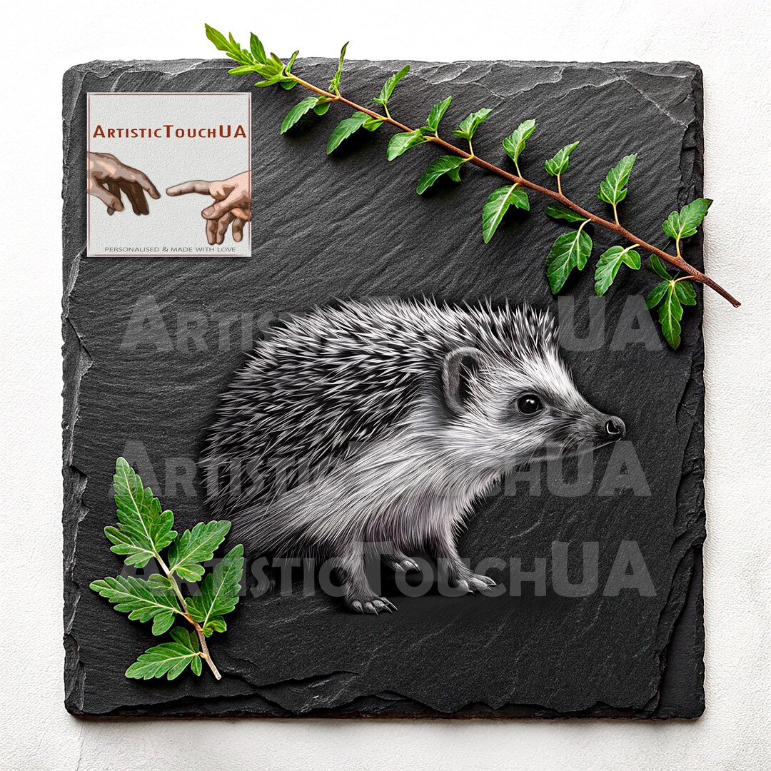 Hedgehog Slate PNG Exclusive High-quality Digital Designs for CNC Laser ...