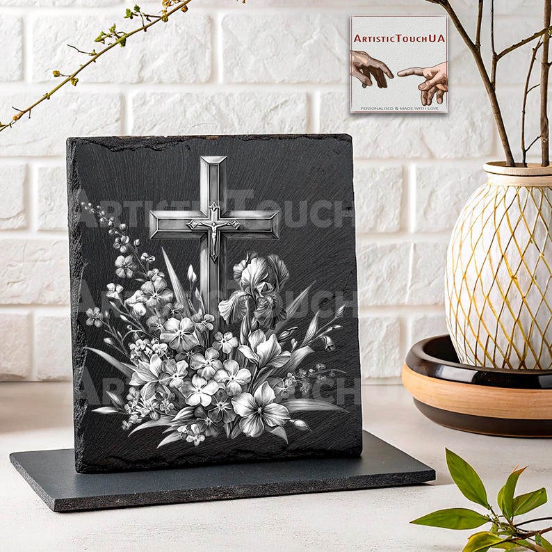 Cross With Flowers Laser PNG JPEG CNC Religion Print Laser File Etching ...