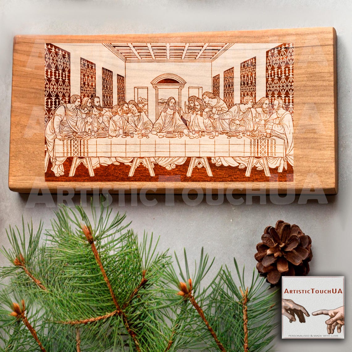 The Last Supper of Jesus With 12 Apostles Before the Crucifixion Laser ...