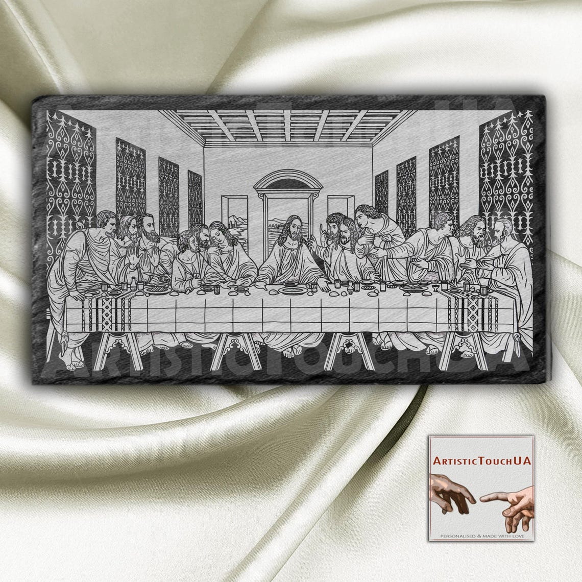 The Last Supper of Jesus With 12 Apostles Before the Crucifixion Laser ...