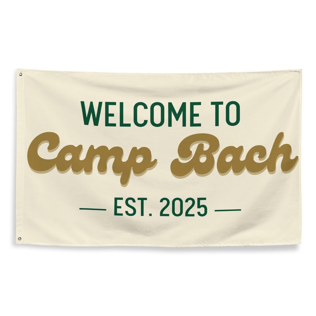 Retro “camp Bach” Flag for Camp-themed Bachelorette Party - Etsy