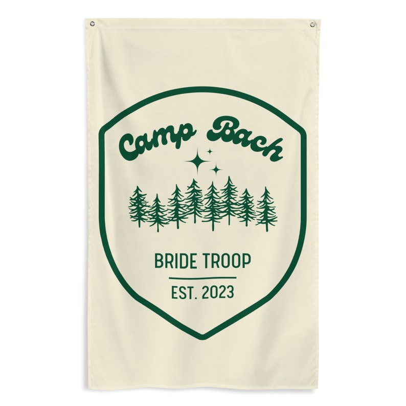 Camp Bach Emblem Flag for Camp-themed Bachelorette Party - Etsy