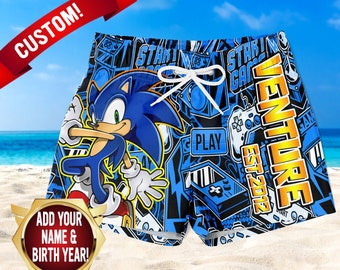Sonic Swim Trunks - Etsy