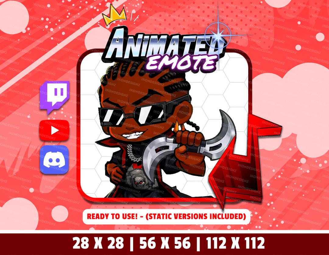 ANIMATED! Blade Emote | Marvel Rivals Emotes | for Twitch and Discord ...